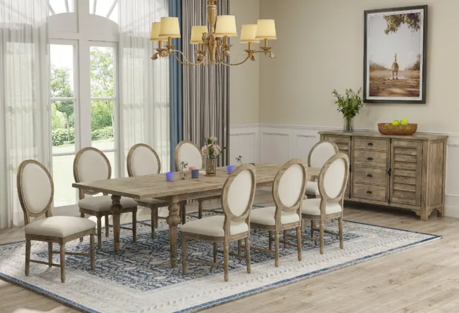 Interlude Rustic Farmhouse Extension Dining Table – Baker Home Furniture